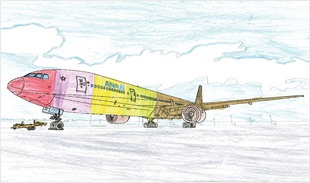 スタッフ体験塗り絵| ANAショッピング A-style