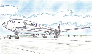 スタッフ体験塗り絵| ANAショッピング A-style