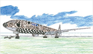 スタッフ体験塗り絵| ANAショッピング A-style