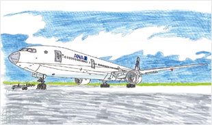 スタッフ体験塗り絵| ANAショッピング A-style