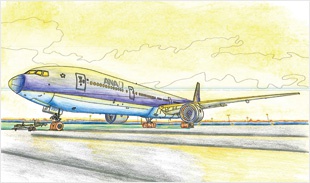 スタッフ体験塗り絵| ANAショッピング A-style