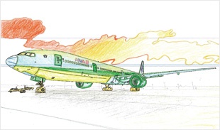 スタッフ体験塗り絵| ANAショッピング A-style